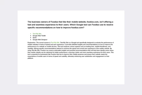 Google conversion optimization certification exam answers with ...